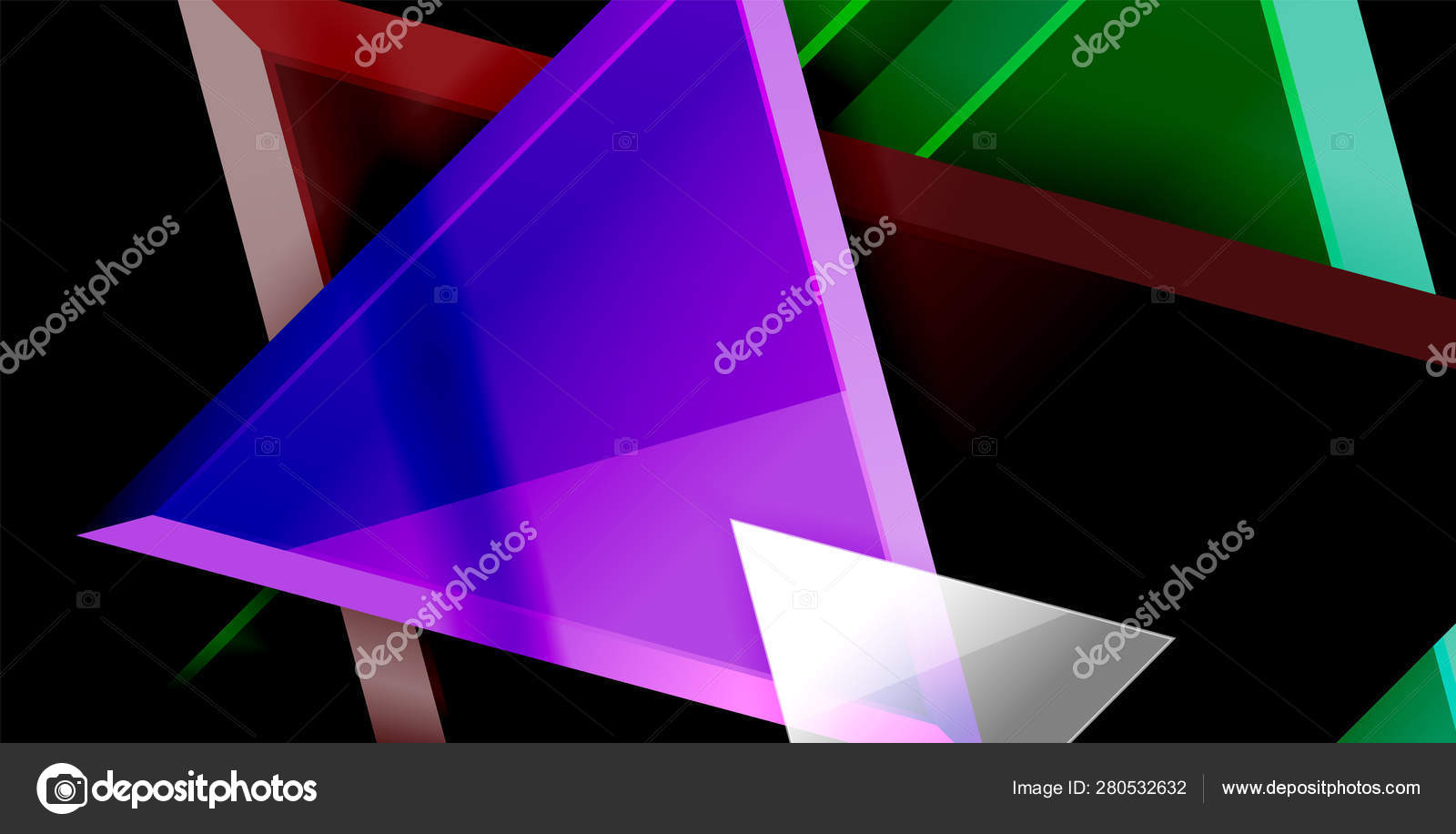 Glossy shiny triangles background Stock Vector by ©akomov 280532632