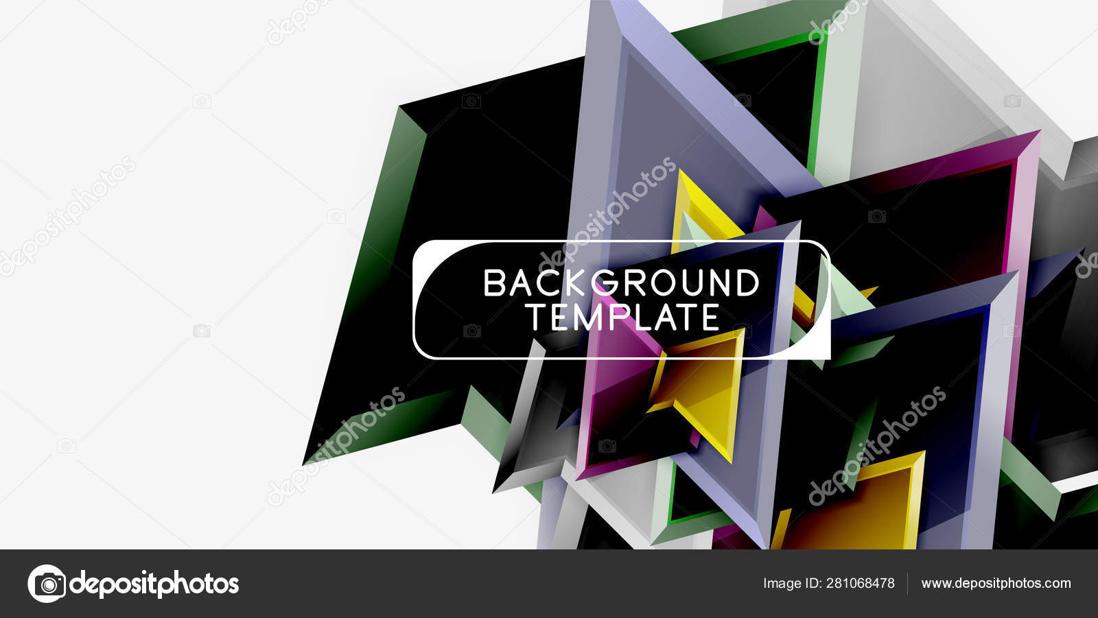 Geometric minimal design background Stock Vector by ©akomov 281068478