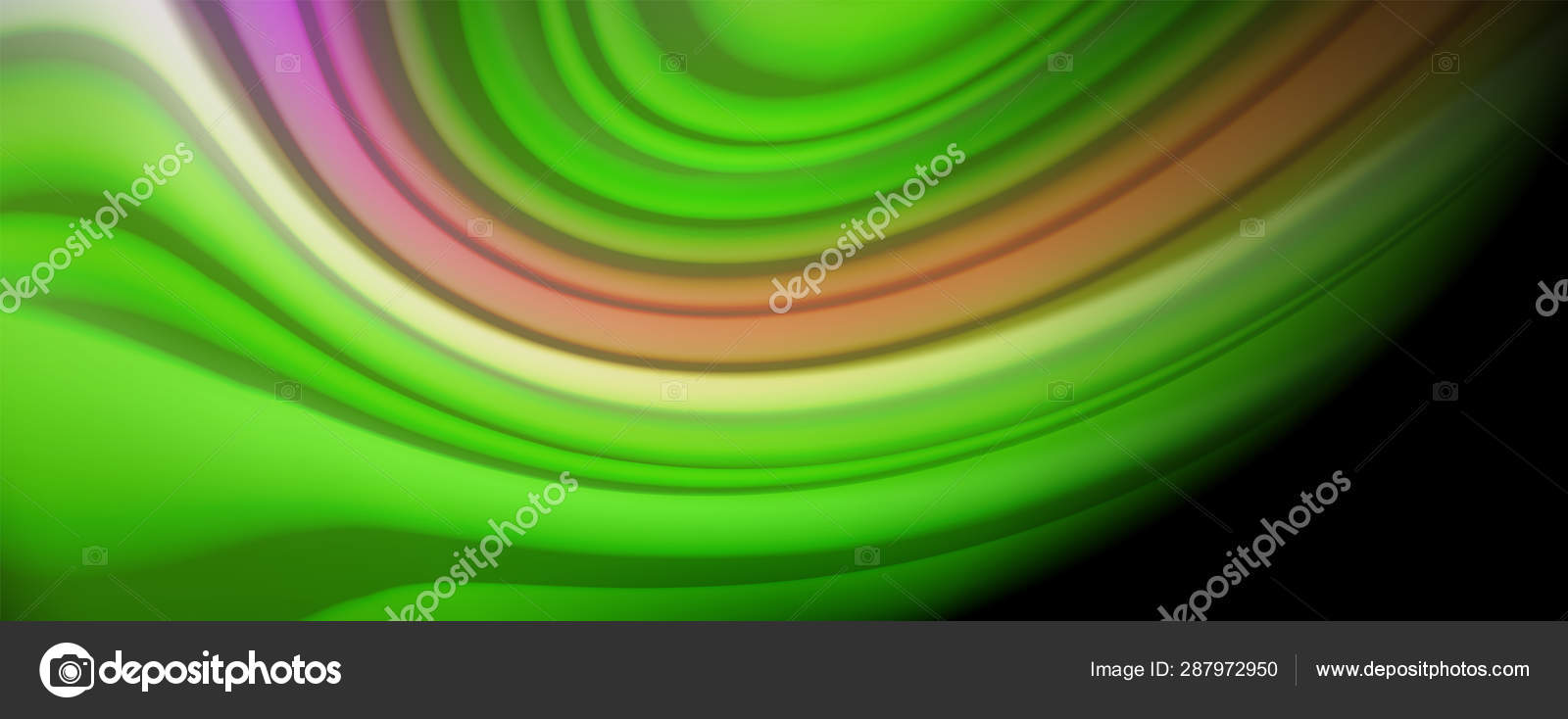 Modern rainbow liquid color flow colorful poster. Wave Liquid shape in ...