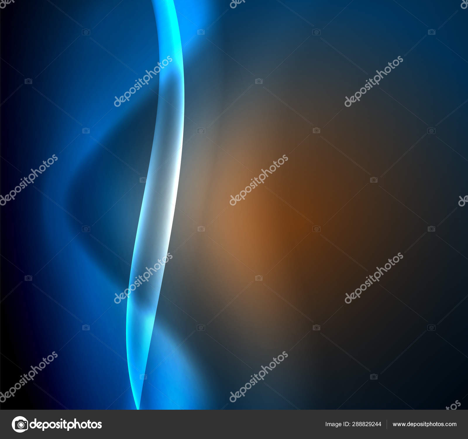 Shiny color bright neon abstract wave template. Abstract bright light ...