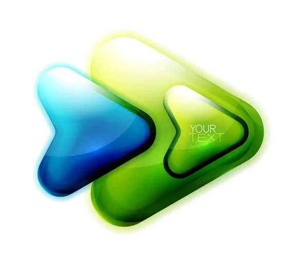 Set of glossy vector hexagon banners with reflection for business logo ...