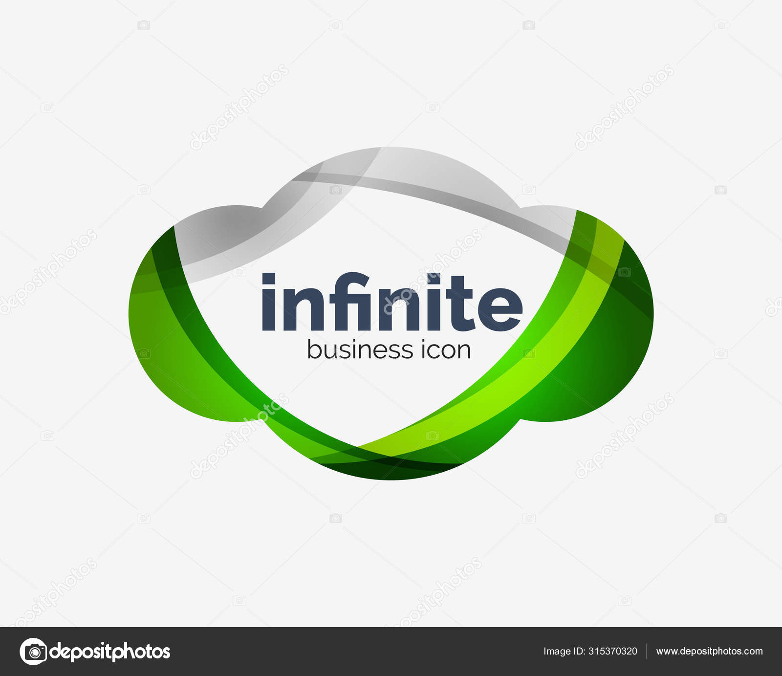 Infinite logo, abstract business icon — Stock Vector © akomov #315370320