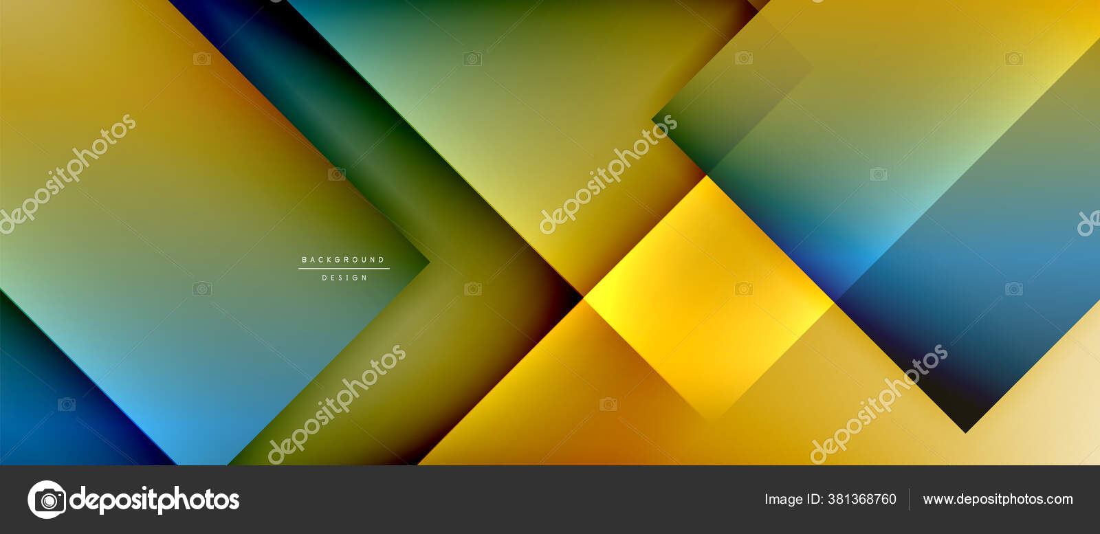 Square shapes composition, fluid gradient geometric abstract background ...