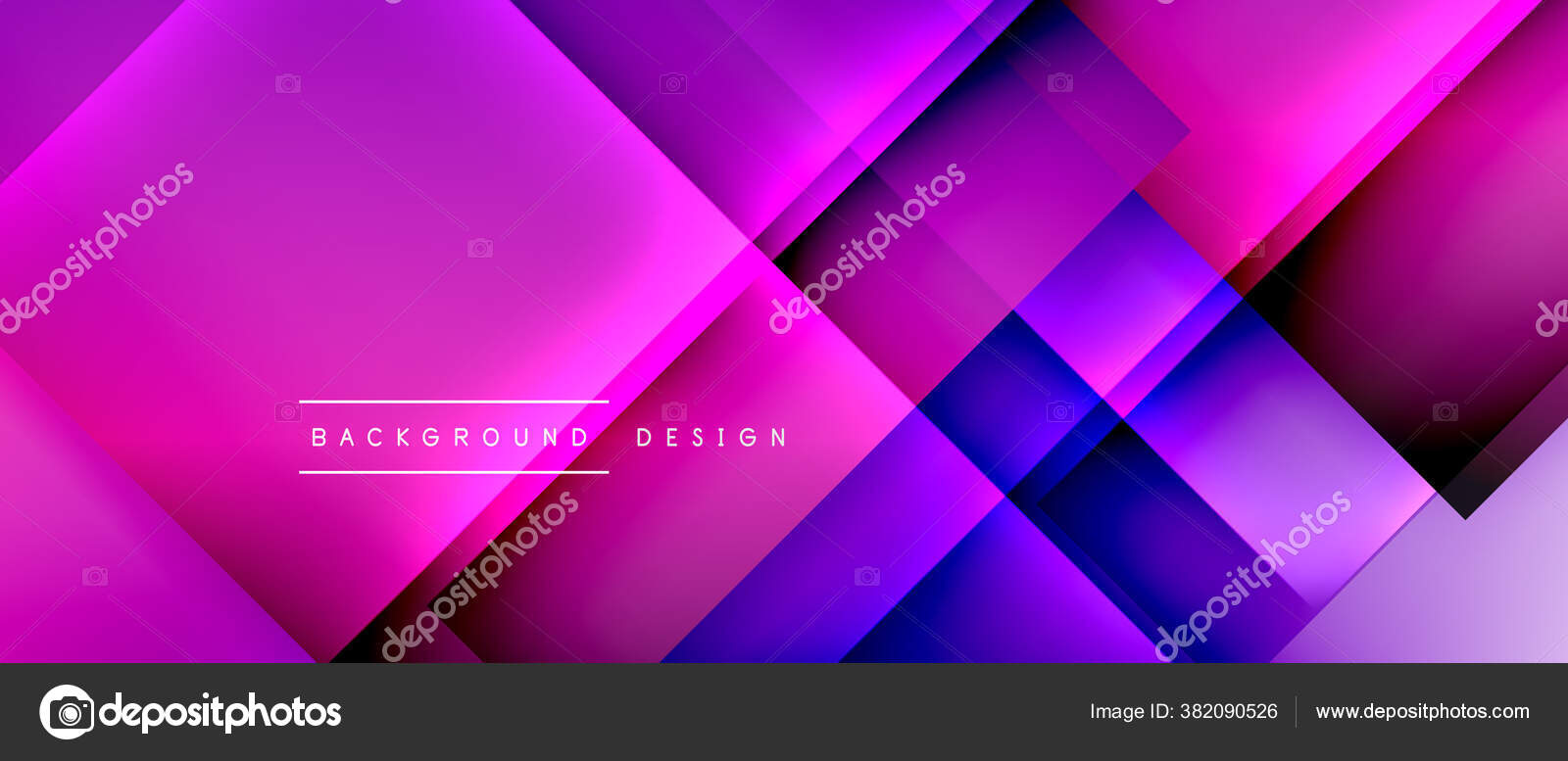 Square shapes composition, fluid gradient geometric abstract background ...