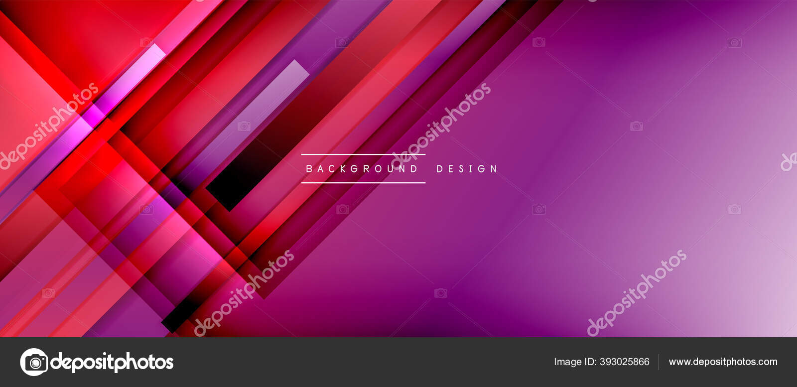 Dynamic lines on fluid color gradient. Trendy geometric abstract ...