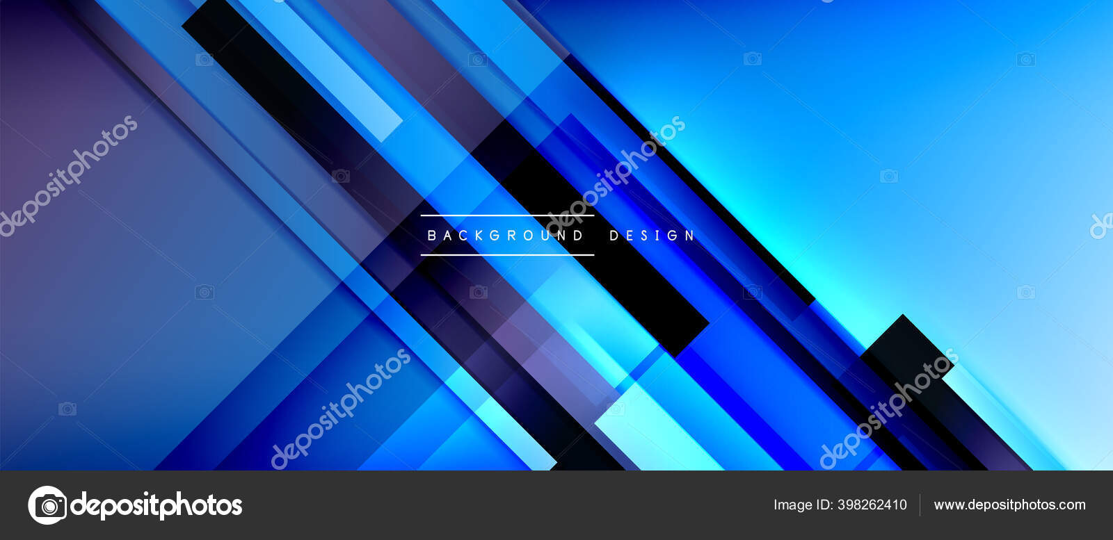 Dynamic lines on fluid color gradient. Trendy geometric abstract ...