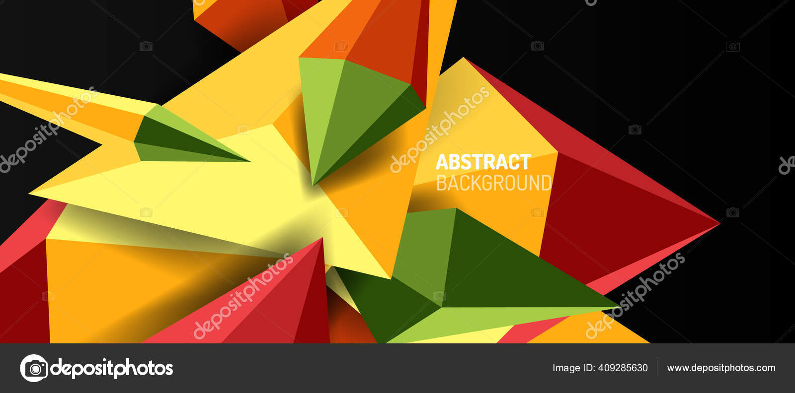 3d low poly abstract shape background vector illustration Stock Vector ...