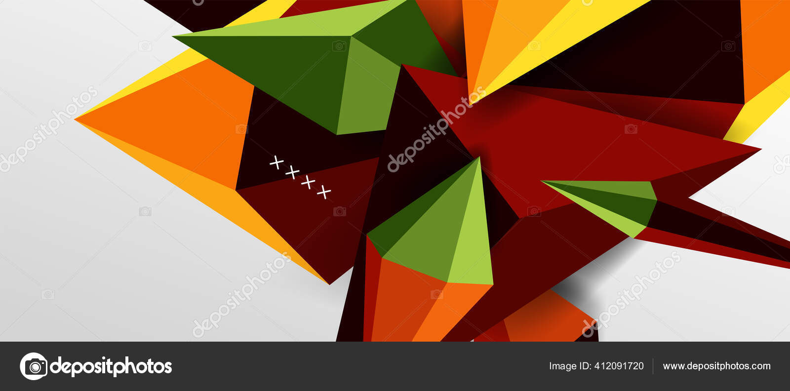3d low poly abstract shape background vector illustration Stock Vector ...
