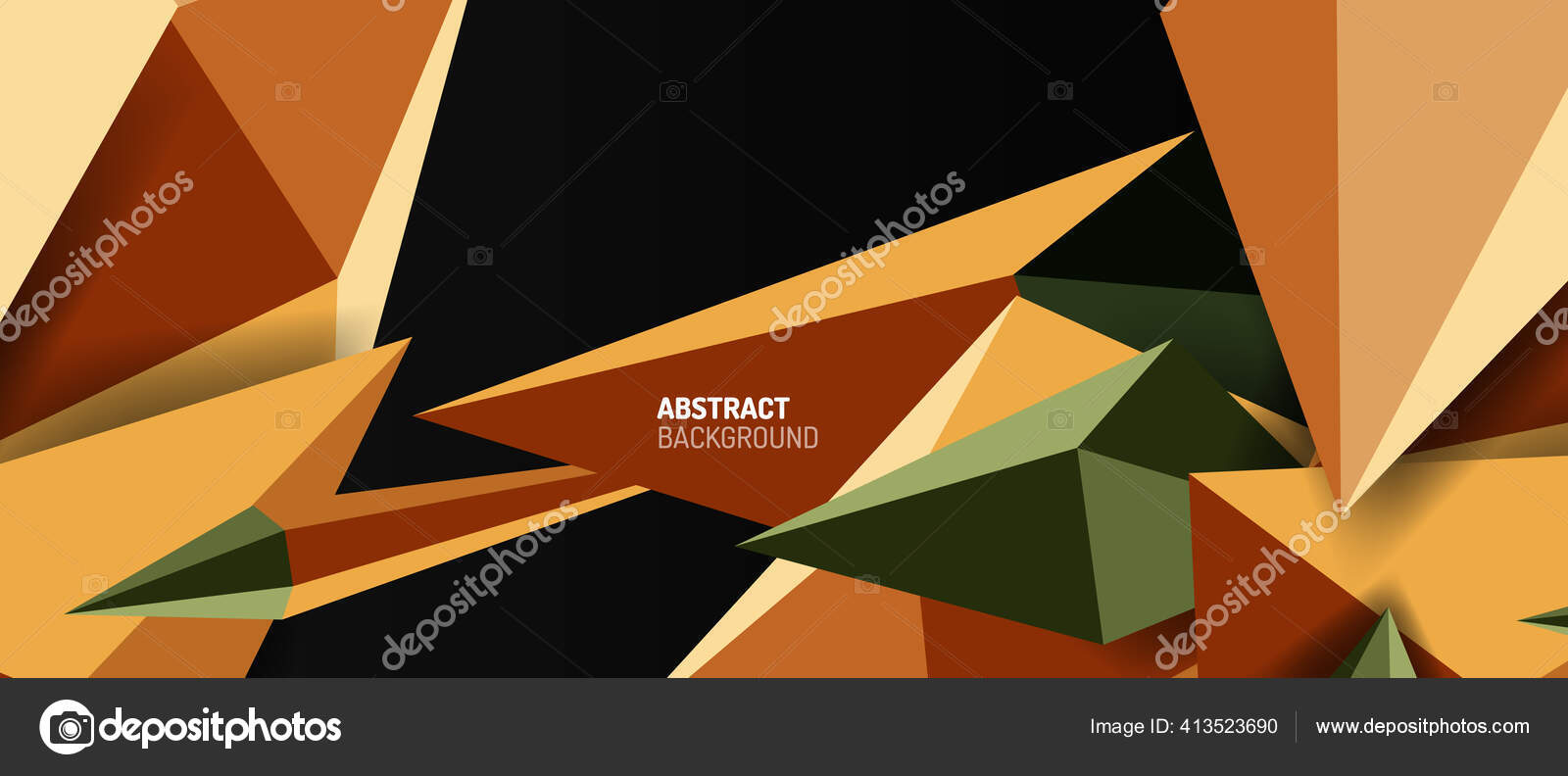 3d low poly abstract shape background vector illustration Stock Vector ...