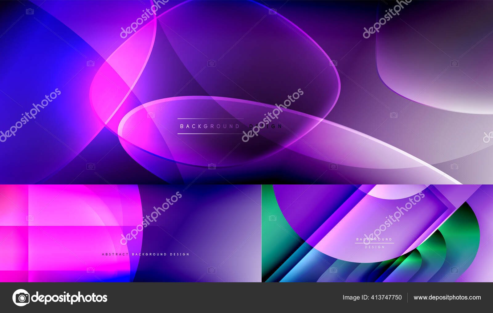 Geometric abstract backgrounds for covers, banners, flyers and posters ...