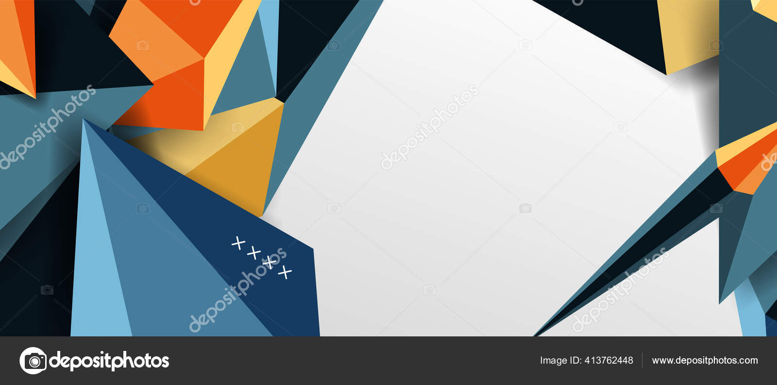3d low poly abstract shape background vector illustration Stock Vector ...