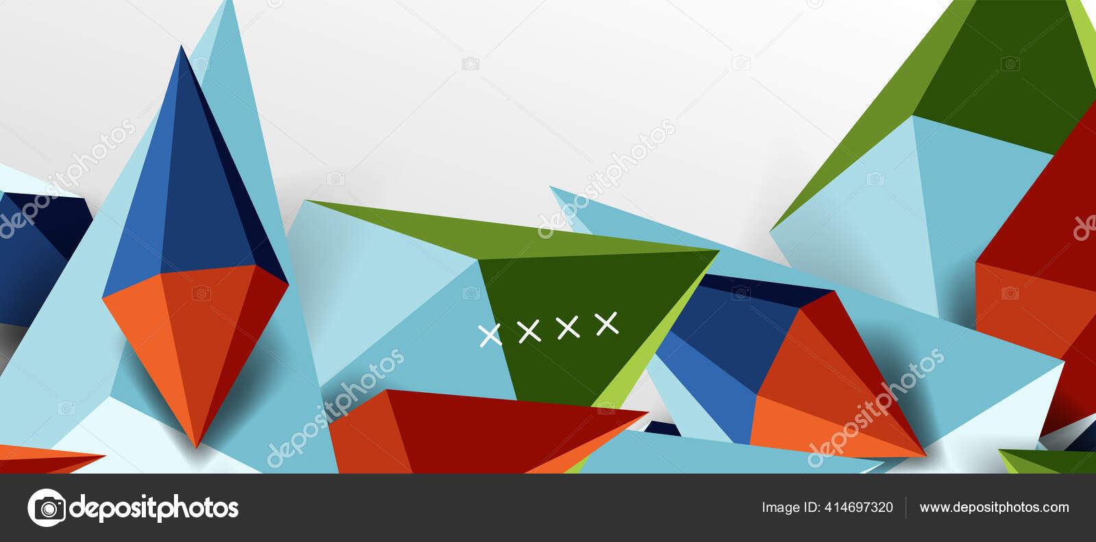 3d low poly abstract shape background vector illustration Stock Vector ...