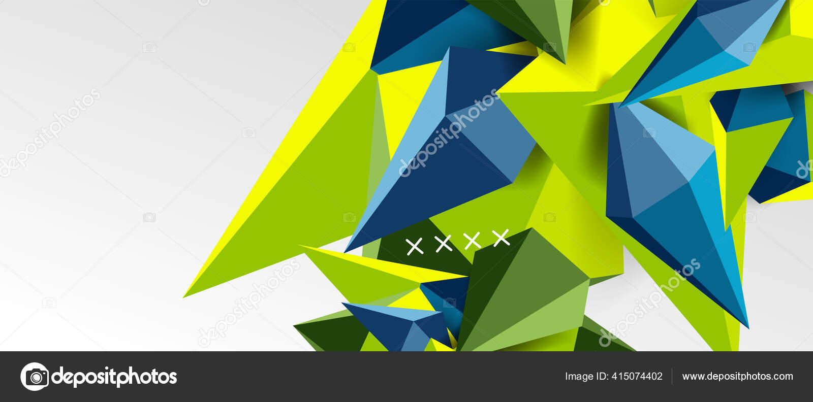 3d low poly abstract shape background vector illustration Stock Vector ...