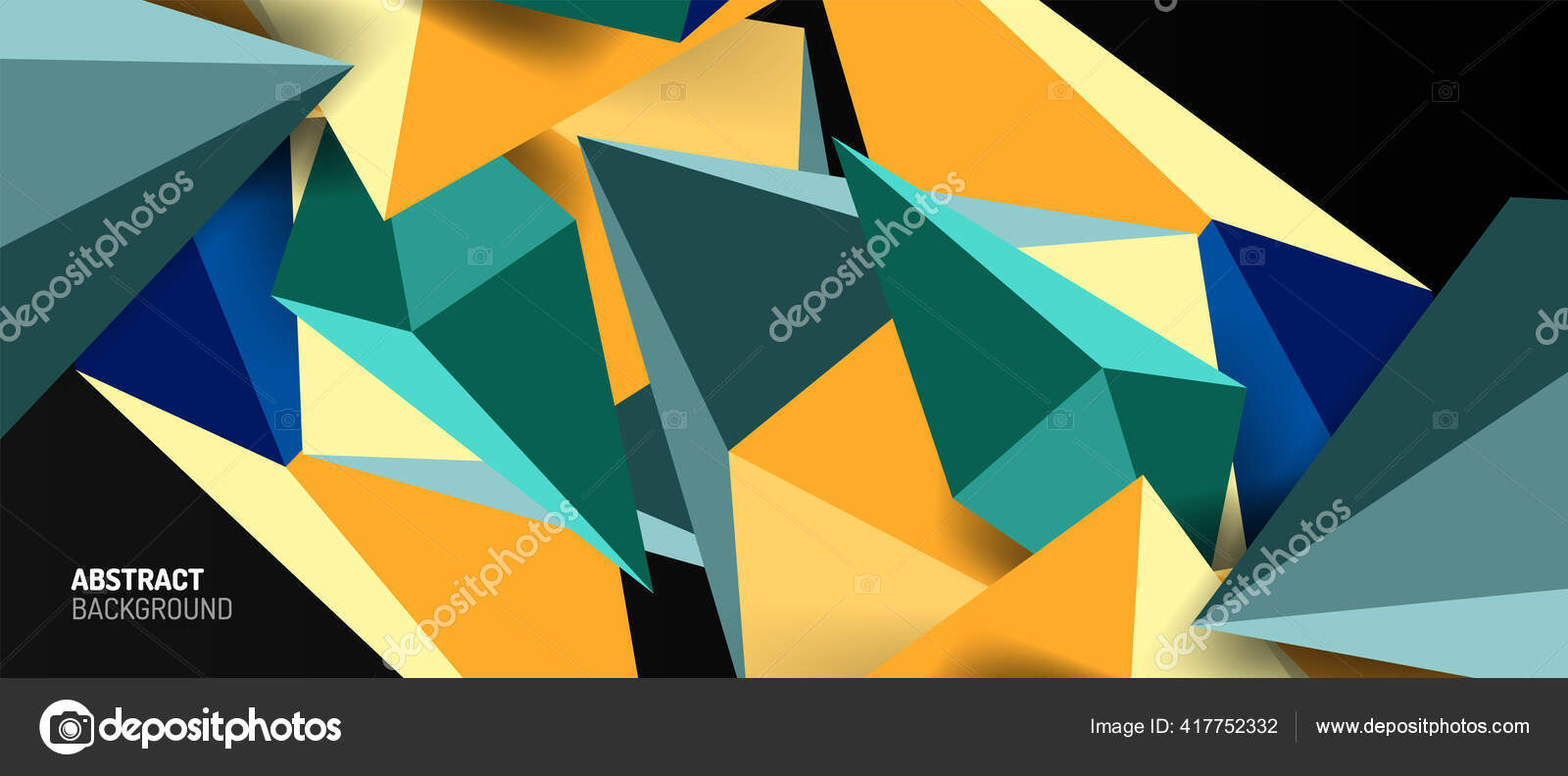 3d low poly abstract shape background vector illustration Stock Vector ...