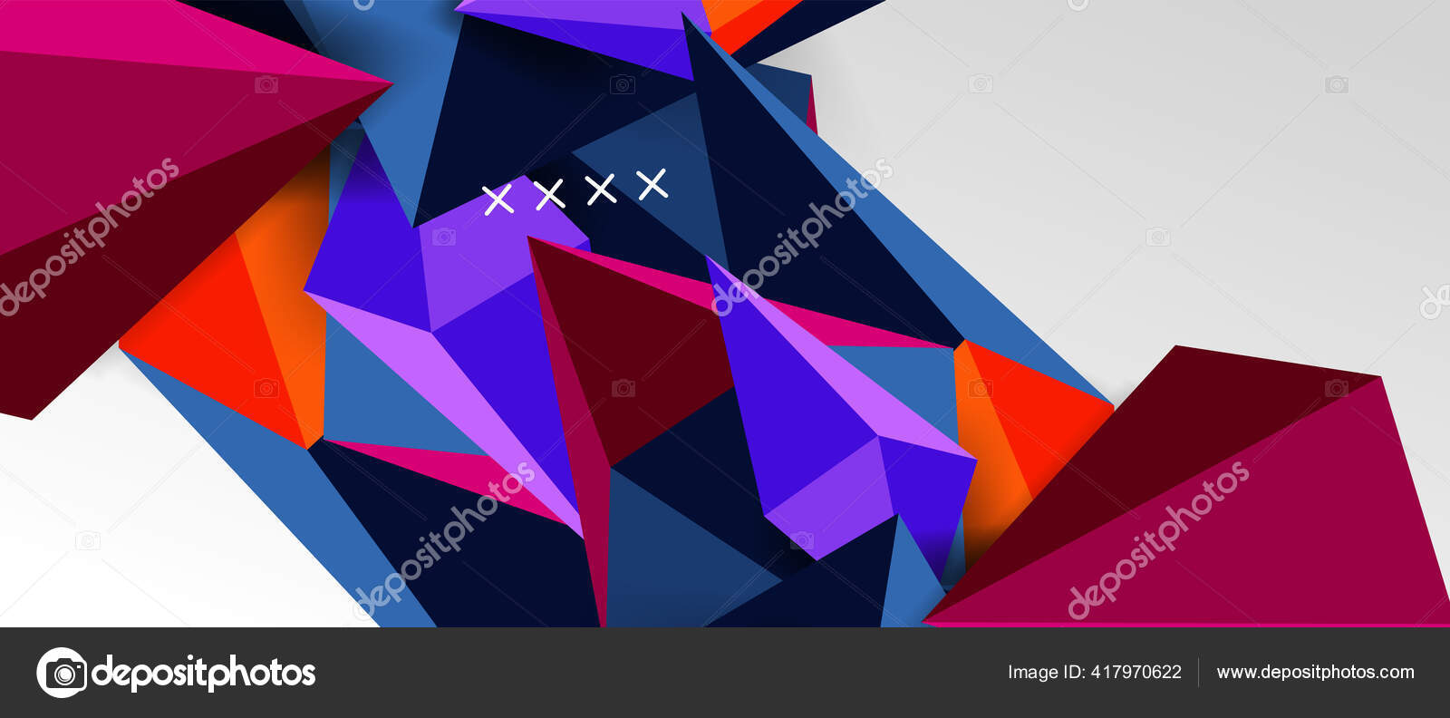 3d low poly abstract shape background vector illustration Stock Vector ...
