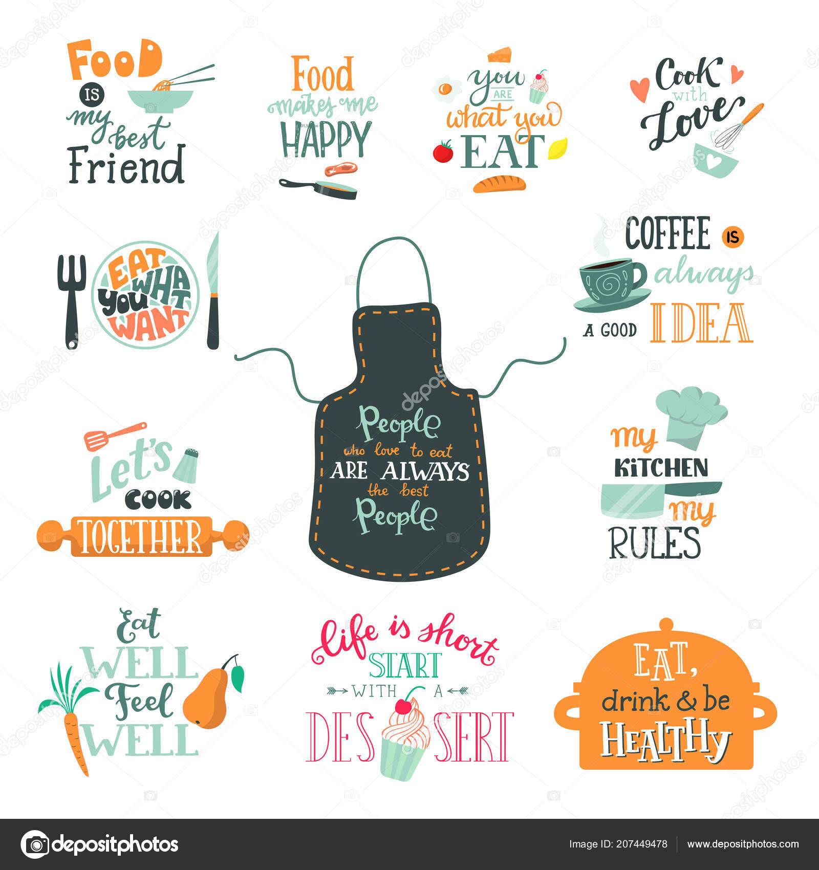Cook sign vector cooking or coffee lettering and cookery or baking ...