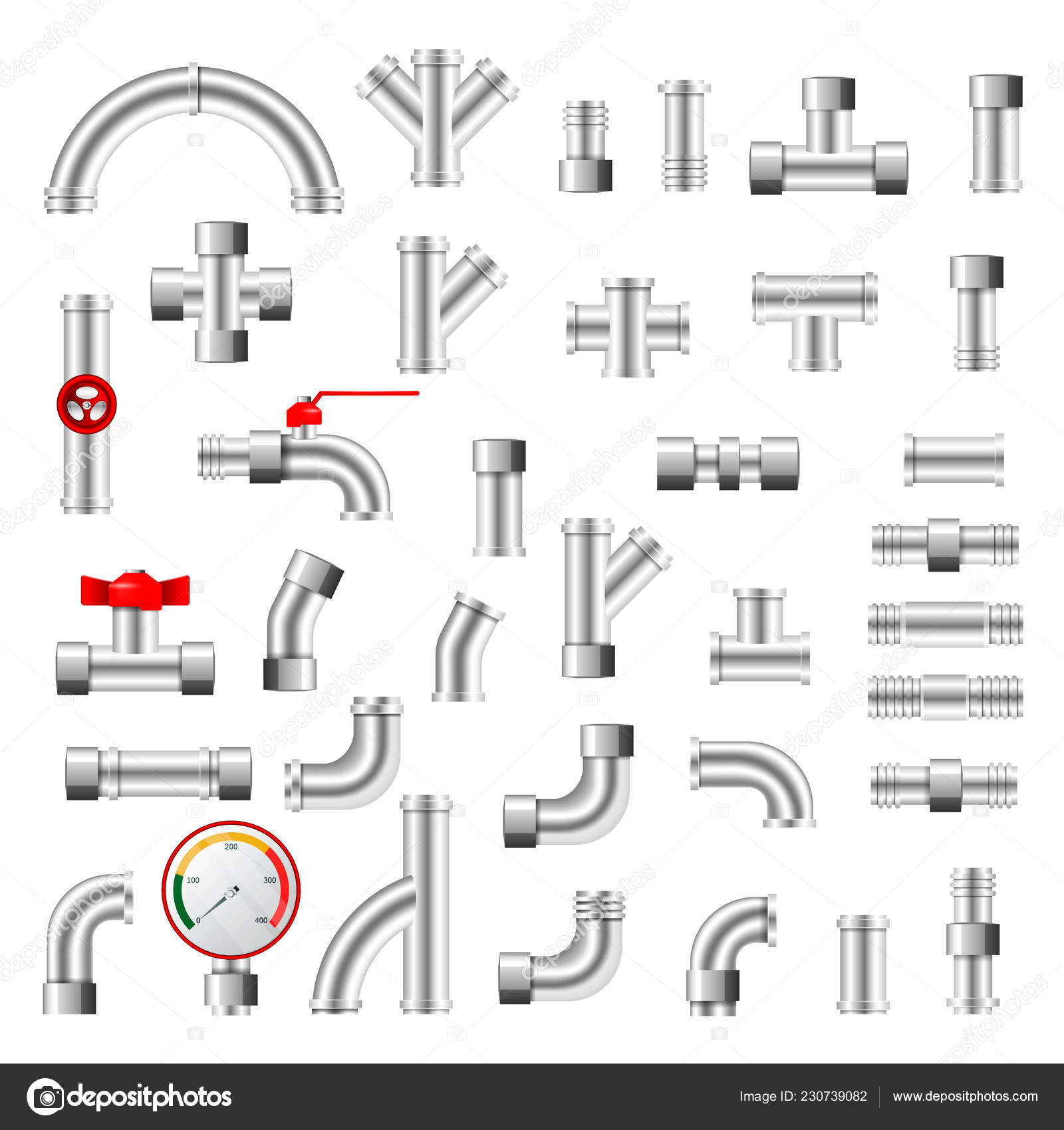 Plumbing Pipes Vector
