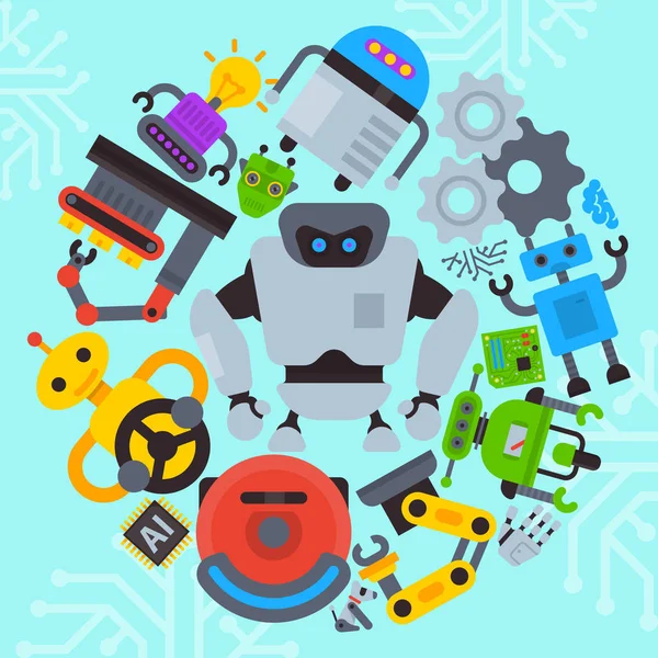 Robot waving, robotic dog friend banner, card, poster vector ... Robot waving, robotic dog friend banner, card, poster vector ...