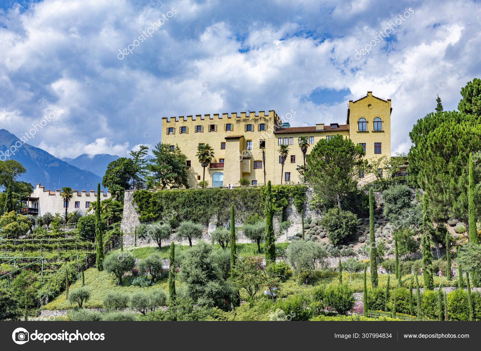 Italy, Castle Trauttmannsdorf in Meran (Merano) – Stock Editorial Photo ...