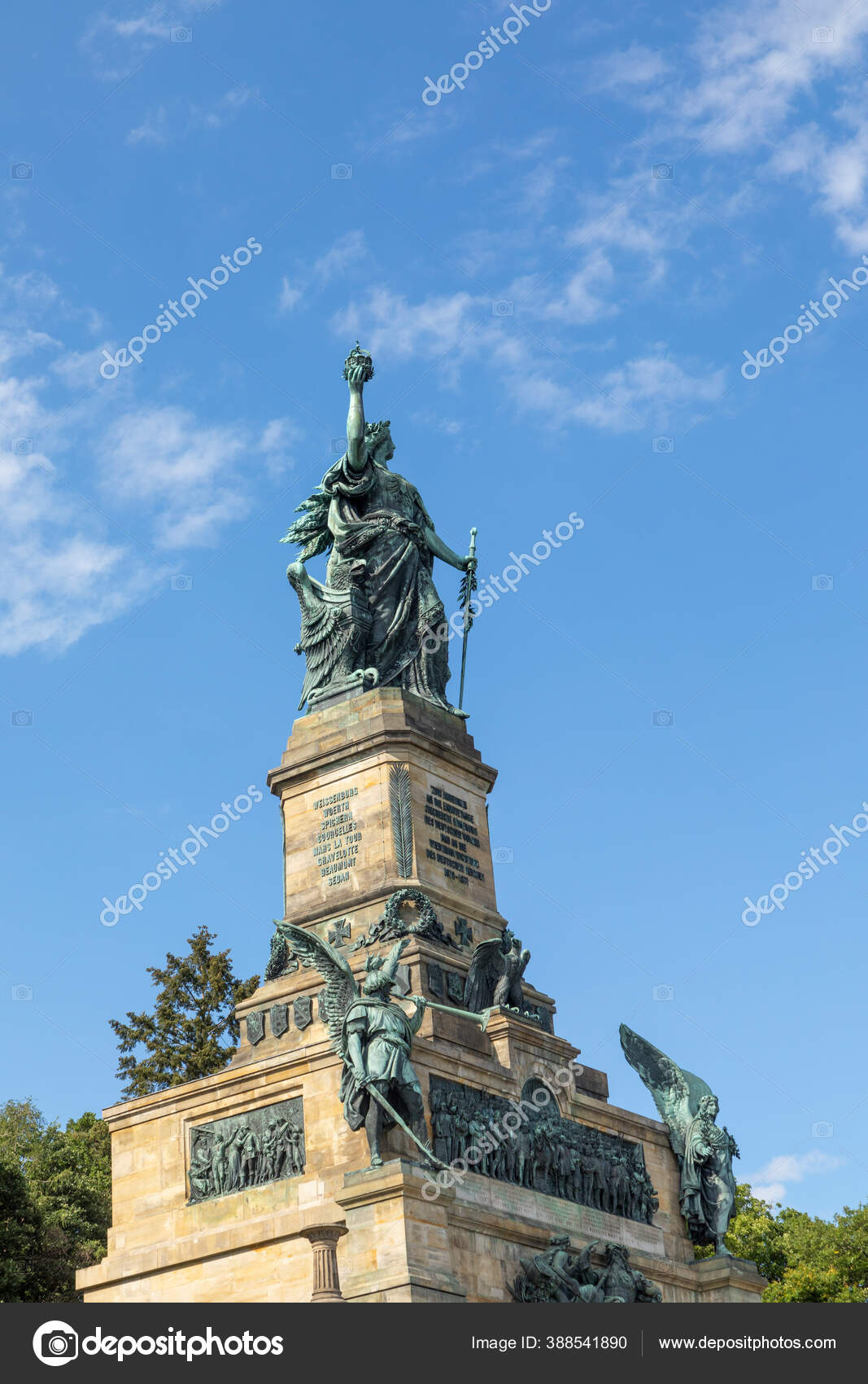 Niederwalddenkmal Monument Built 1883 Commemorate Unification Germany ...