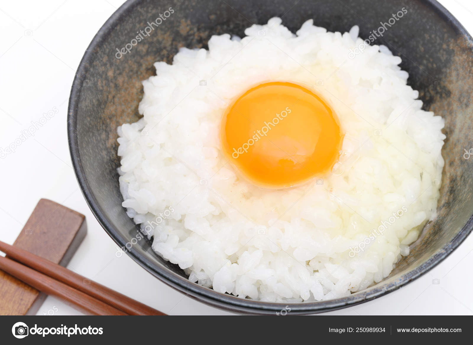 Close Japanese Rice Raw Egg Tamago Kake Gohan — Stock Photo © akiyoko74 ...