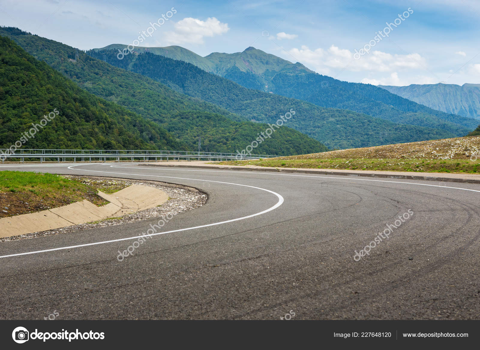 Mountain Road Side View