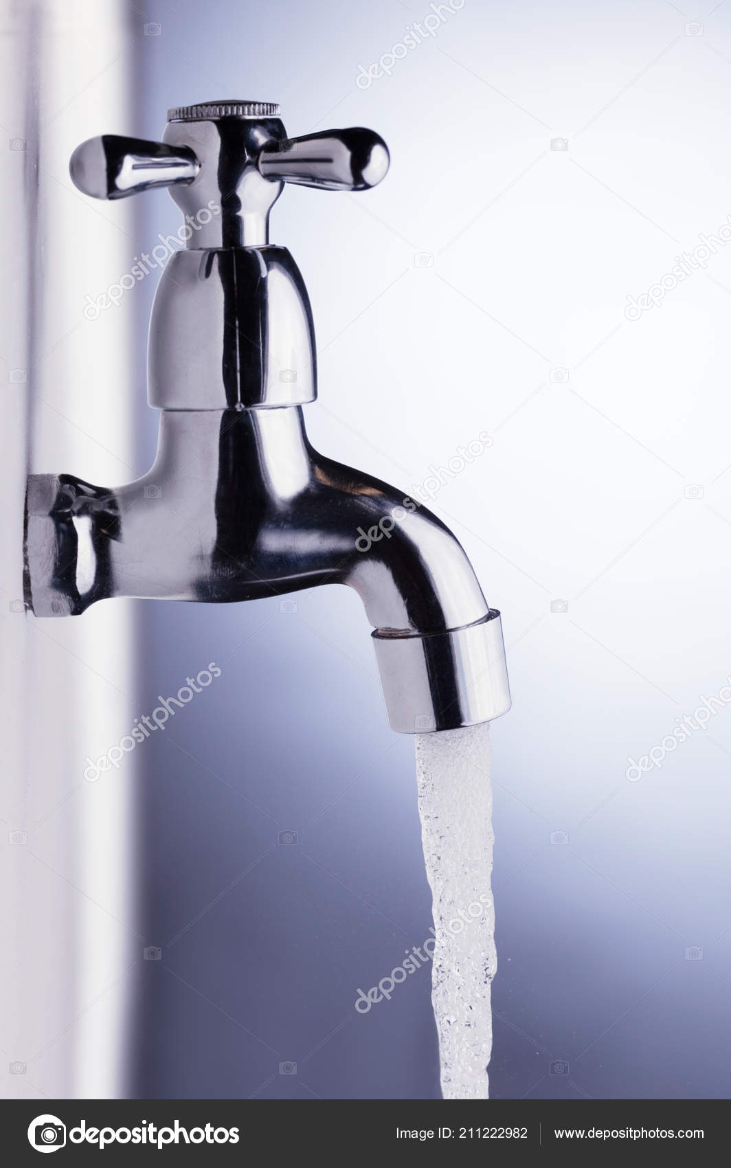 Side View Water Flowing Crane — Stock Photo © chepko #211222982