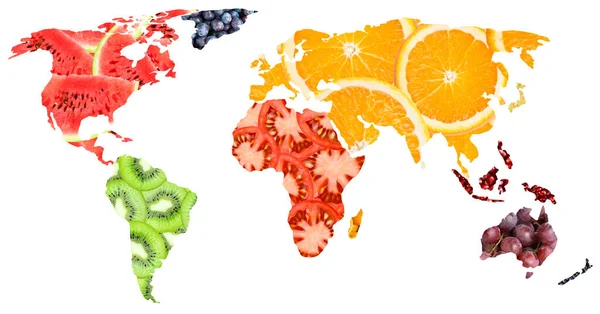 Imágenes de Mapa del mundo frutas verduras, fotos de Mapa del mundo ...