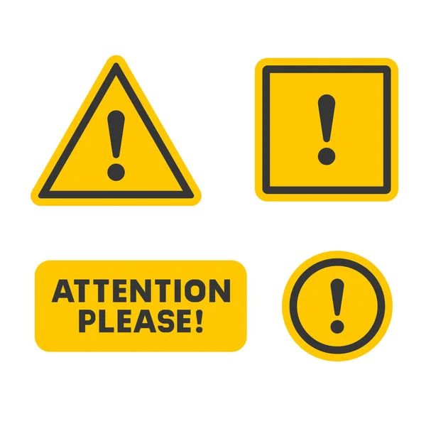 100,000 Attention signs set Vector Images | Depositphotos