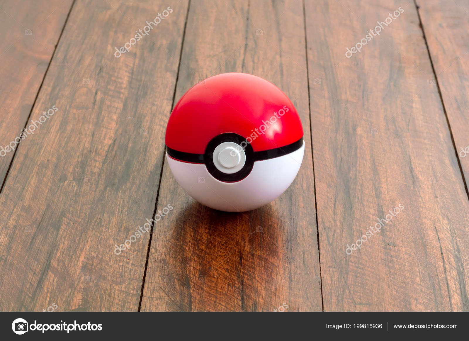 Pokemon Ball Wooden Background — Stock Editorial Photo © gluber #199815936