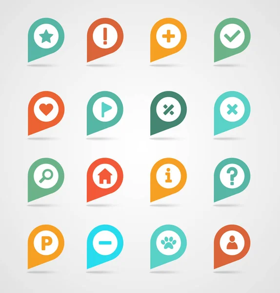 Pin map icon set. Map pointer. Map markers Stock Vector by ©ayra 278206578