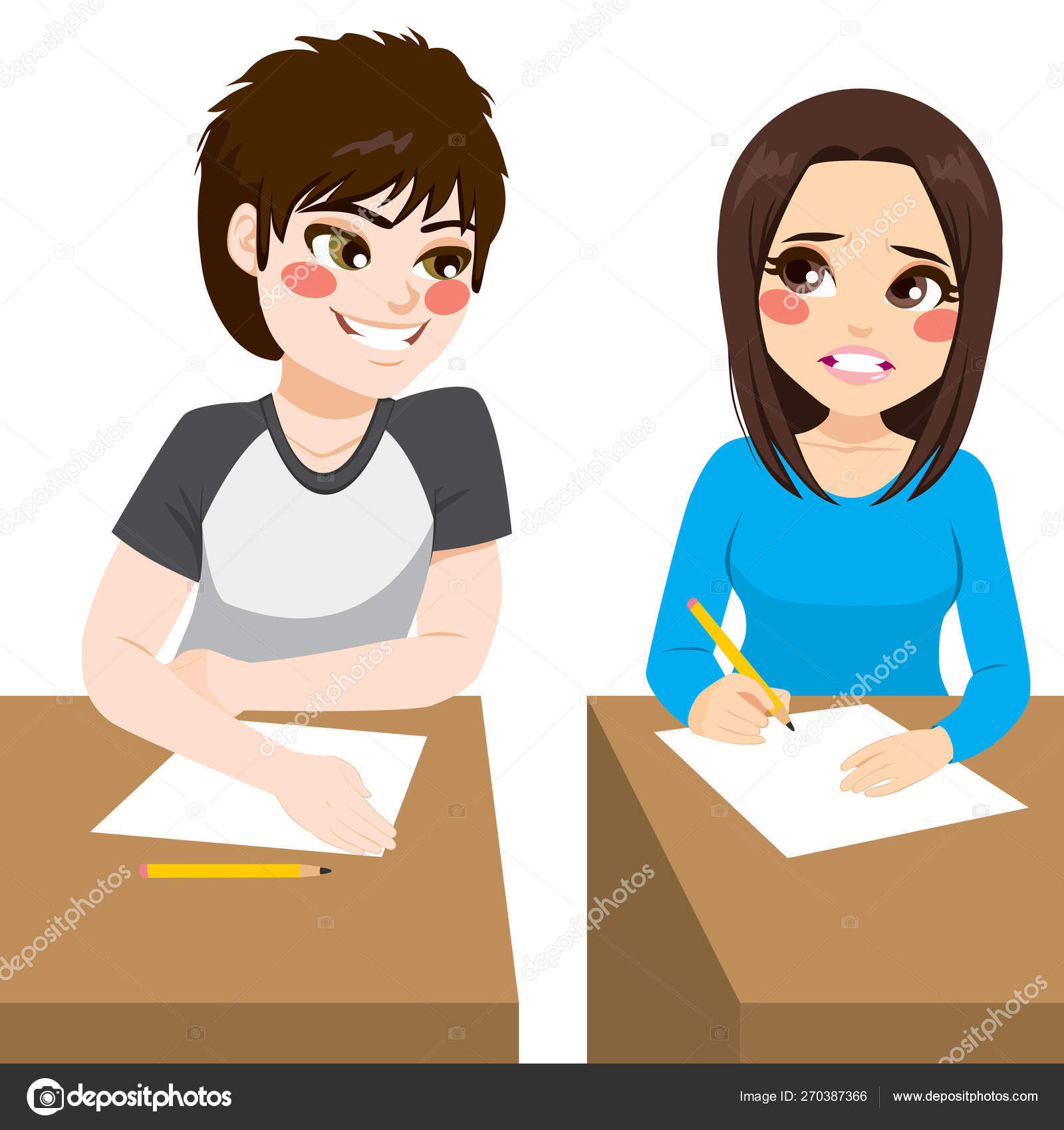Copying Exam Boy Stock Vector by ©Kakigori 270387366 Copying Exam Boy Stock Vector by ©Kakigori 270387366