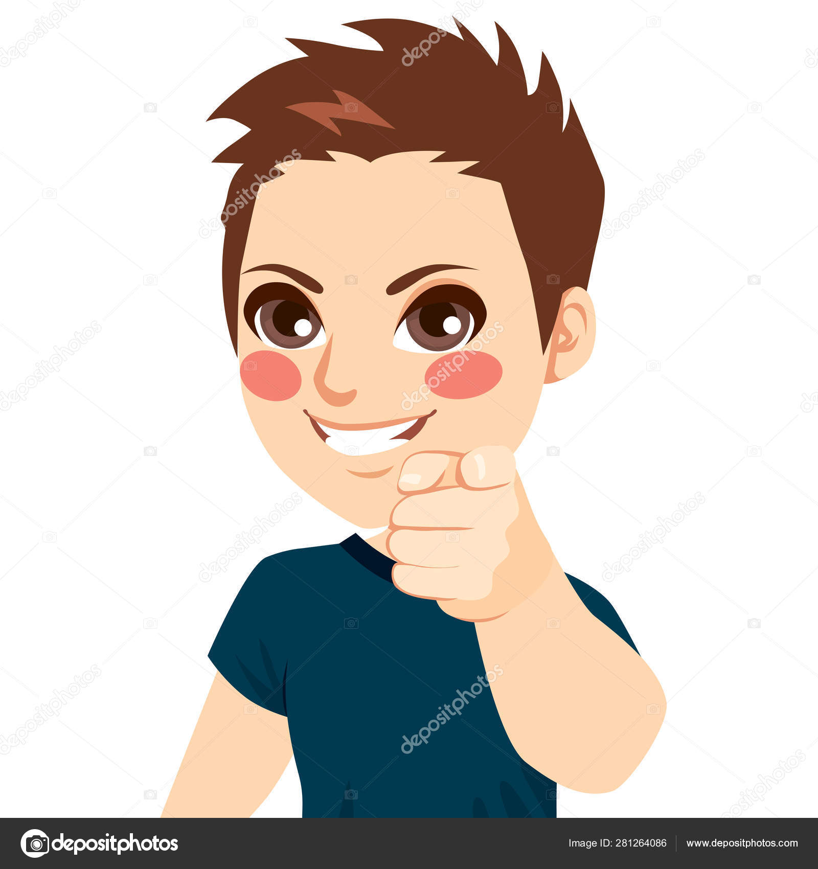 Boy Pointing Finger Stock Vector by ©Kakigori 281264086 Boy Pointing Finger Stock Vector by ©Kakigori 281264086