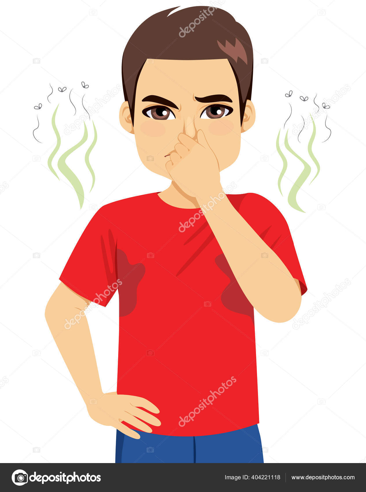 Cartoon Nose Smelling