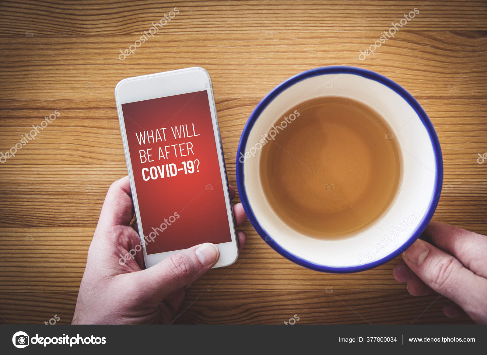 Post Covid Era Concept New Phase Opportunity Humankind Individual ...