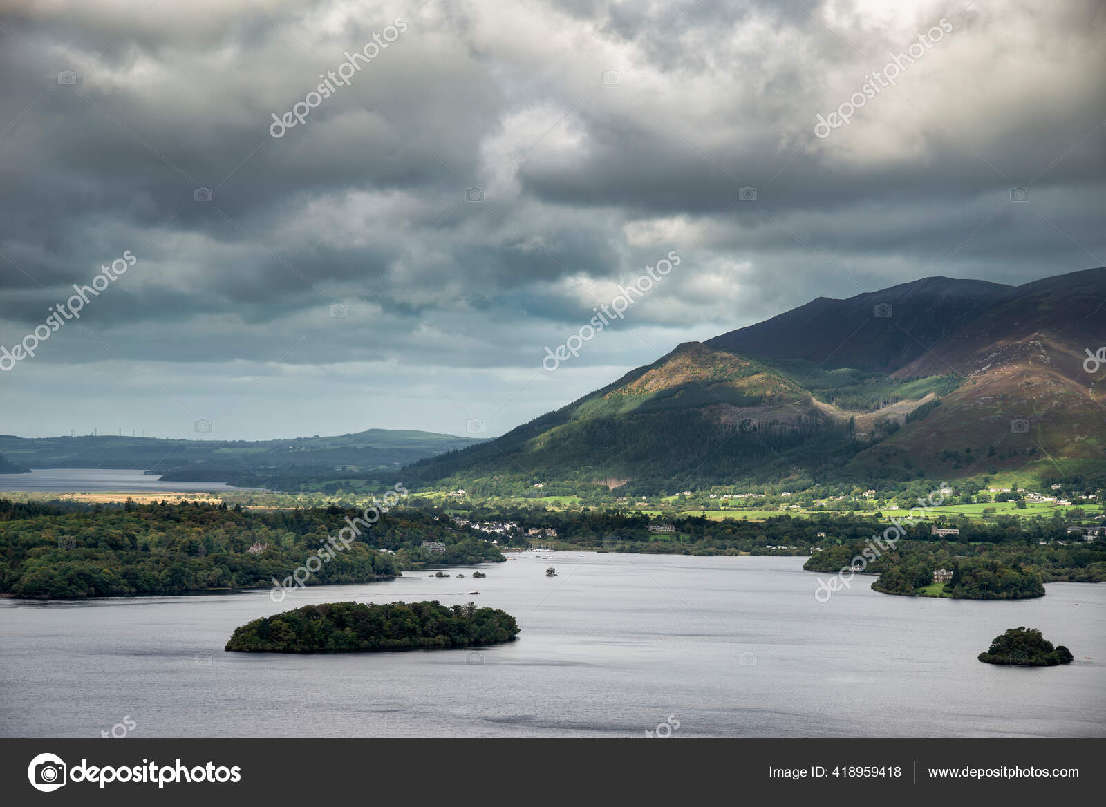 Stunning Dramatic Landscape Image View Surprise View Viewpoint Lake ...