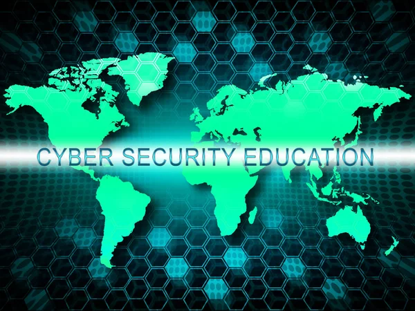 Cybersecurity Education Security Seminar Teaching 2d Illustration Shows ...