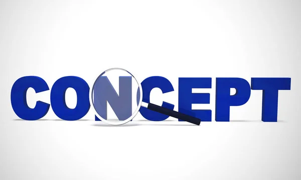 Concept Word Shows Thinking Idea Concepts Or Invention — Stock Photo ...