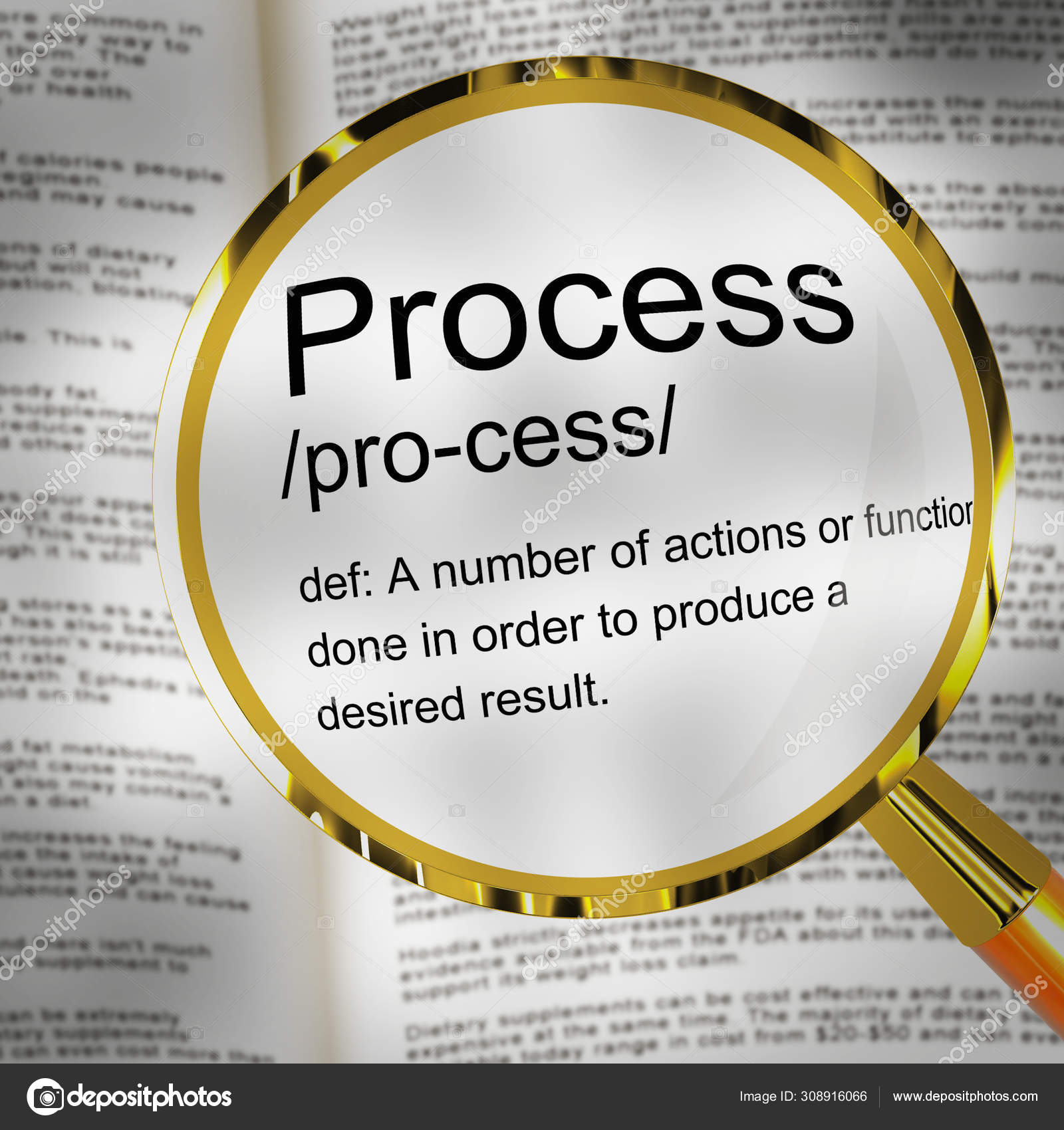 Process concept icon means business model or methodology - 3d il Stock ...
