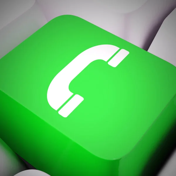 Telephone Icon Or Button As Symbol For Calling Or Phone Call Stock ...