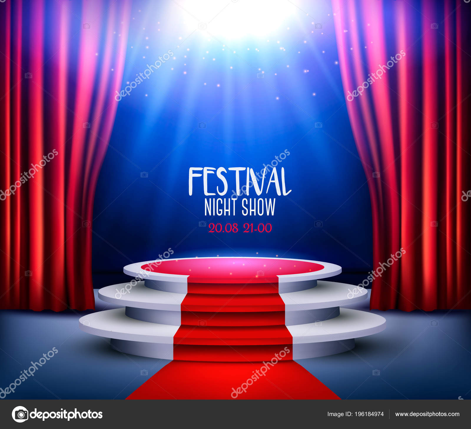 Red Carpet Poster Background