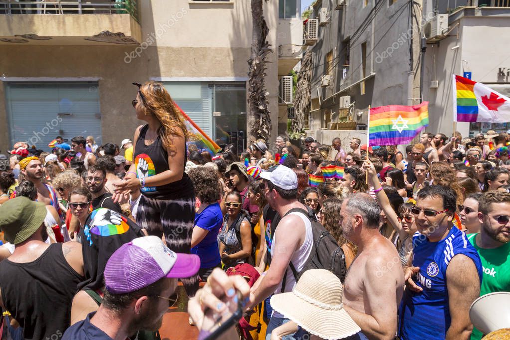 Tel Aviv, Israel - 8 de junio de 2018: 20ª Semana Anual del Orgullo de ...