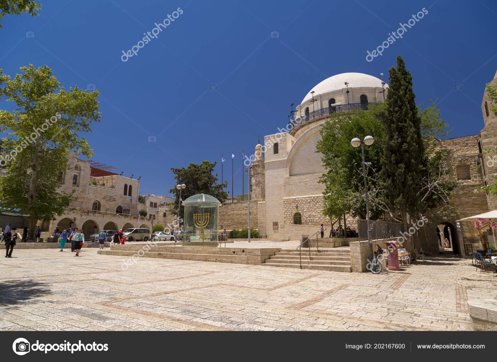 Jerusalem Israel June 2018 Exterior View Restorated Hurva Synagogue ...
