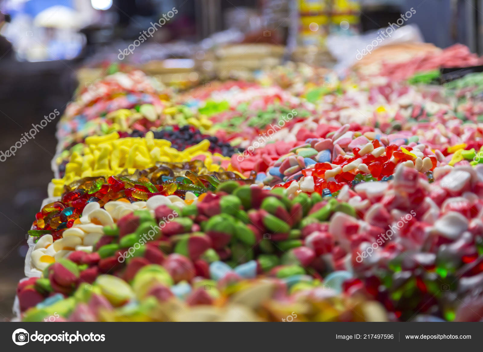 Colorful Jelly Candies Sold Jerusalem Old Bazaar Stalls Stock Photo by ...