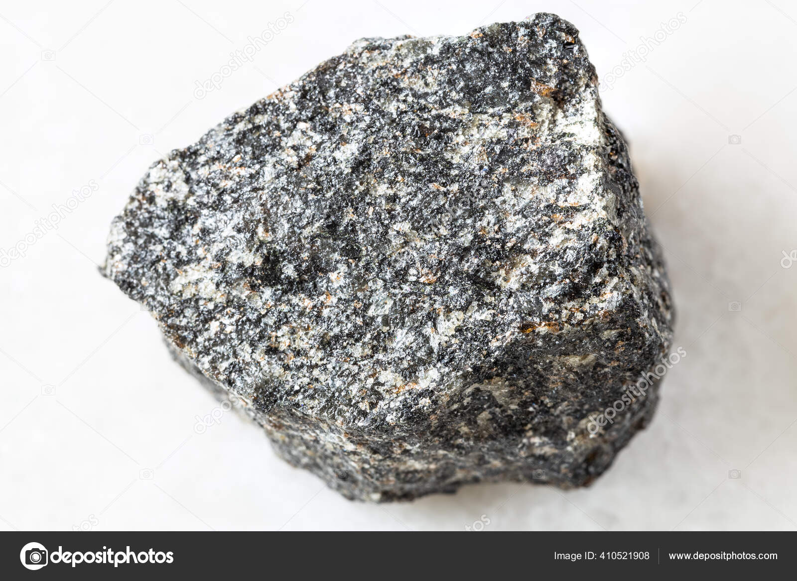 Closeup Sample Natural Mineral Geological Collection Rough Nepheline Syenite Rock — Stock Photo ...