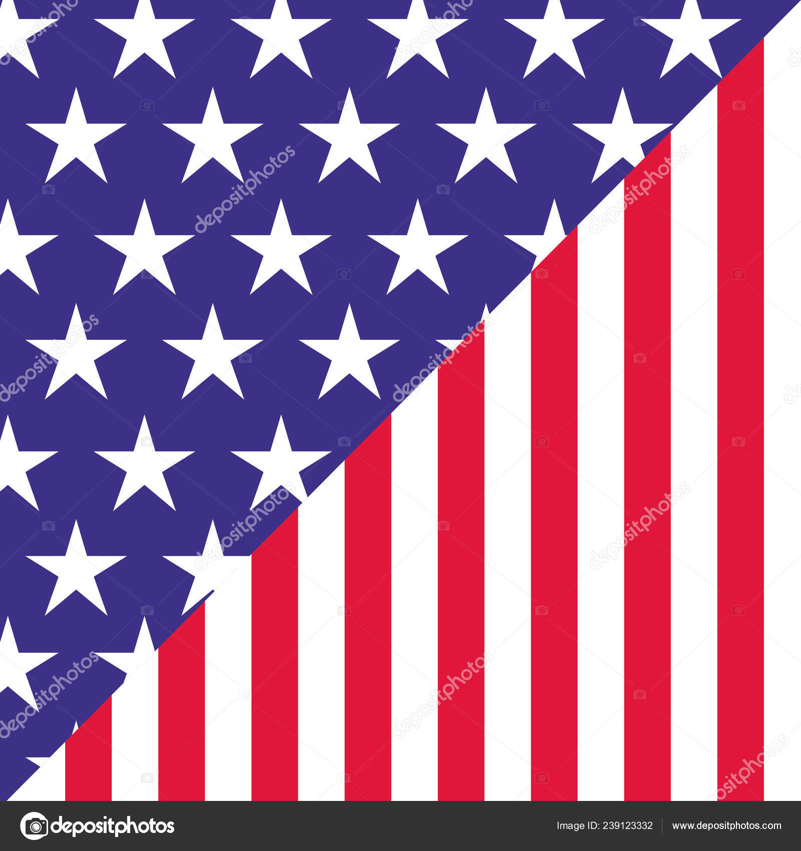 American flag pattern background isolated icon Stock Vector by ...
