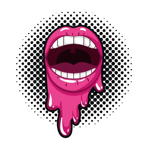 Mouth dripping Vector Art Stock Images | Depositphotos