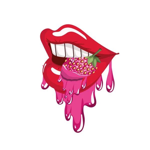 Mouth dripping Vector Art Stock Images | Depositphotos
