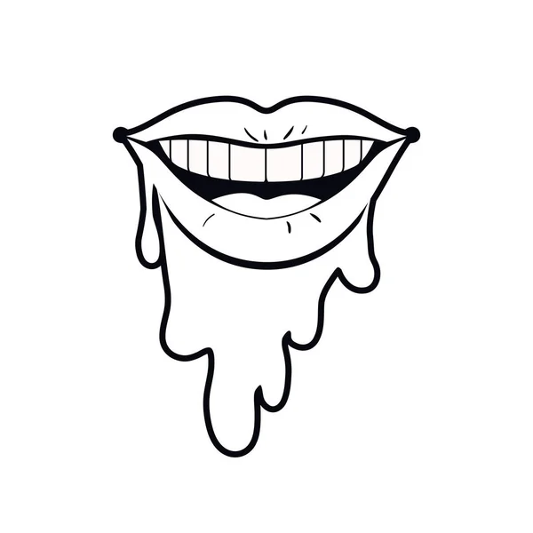 Mouth dripping Vector Art Stock Images | Depositphotos