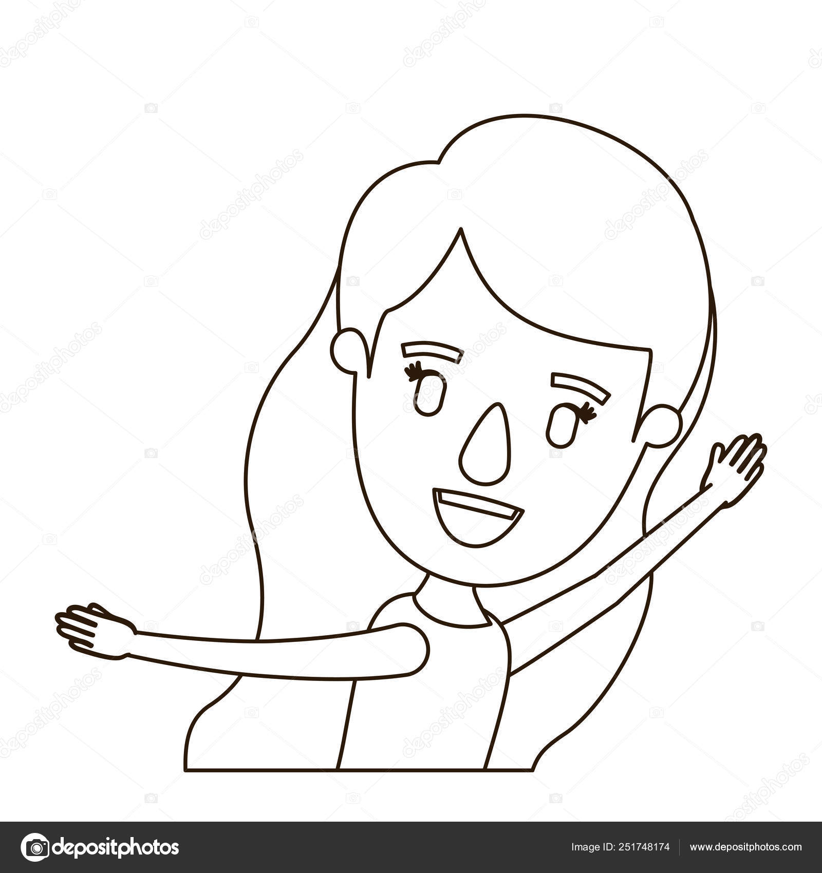 Caricature Sketch Side Profile